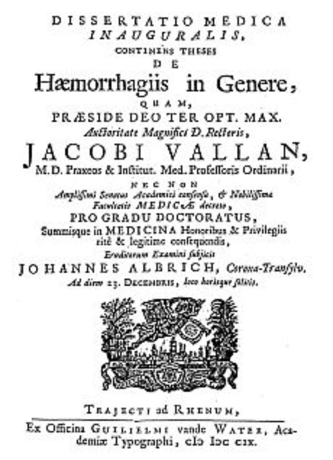 Zum 325. Geburtstag von Dr. Johann Albrich (1687-1749) - Siebenbuerger.de