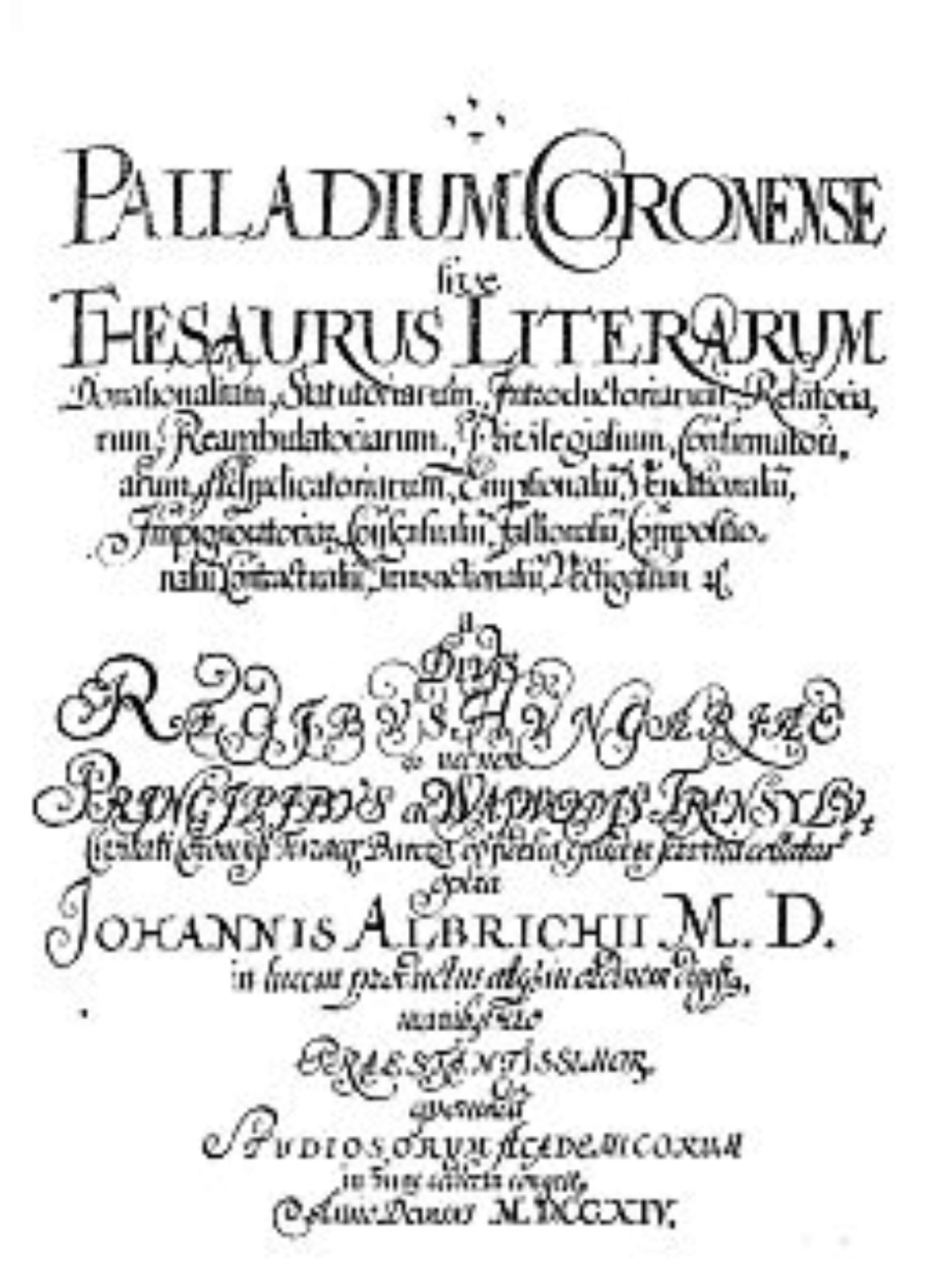 Zum 325. Geburtstag von Dr. Johann Albrich (1687-1749) - Siebenbuerger.de
