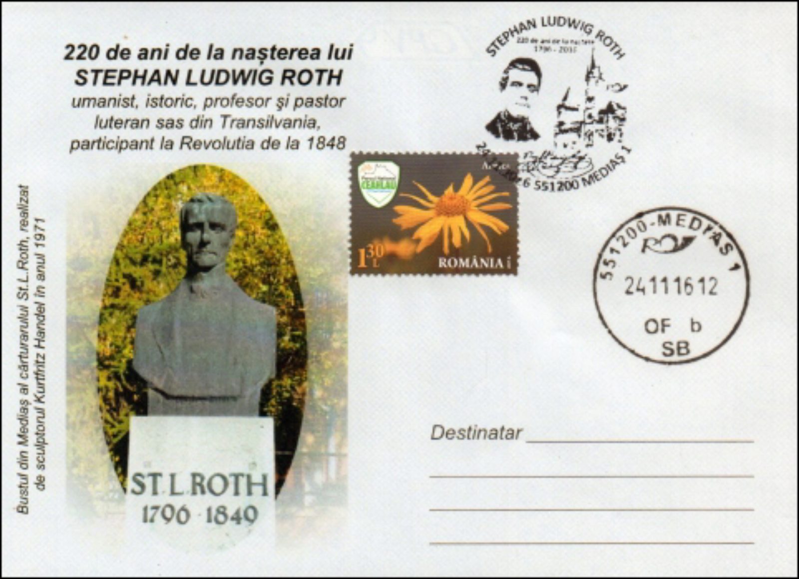 Stephan Ludwig Roth in seiner Geburtsstadt geehrt - Siebenbuerger.de