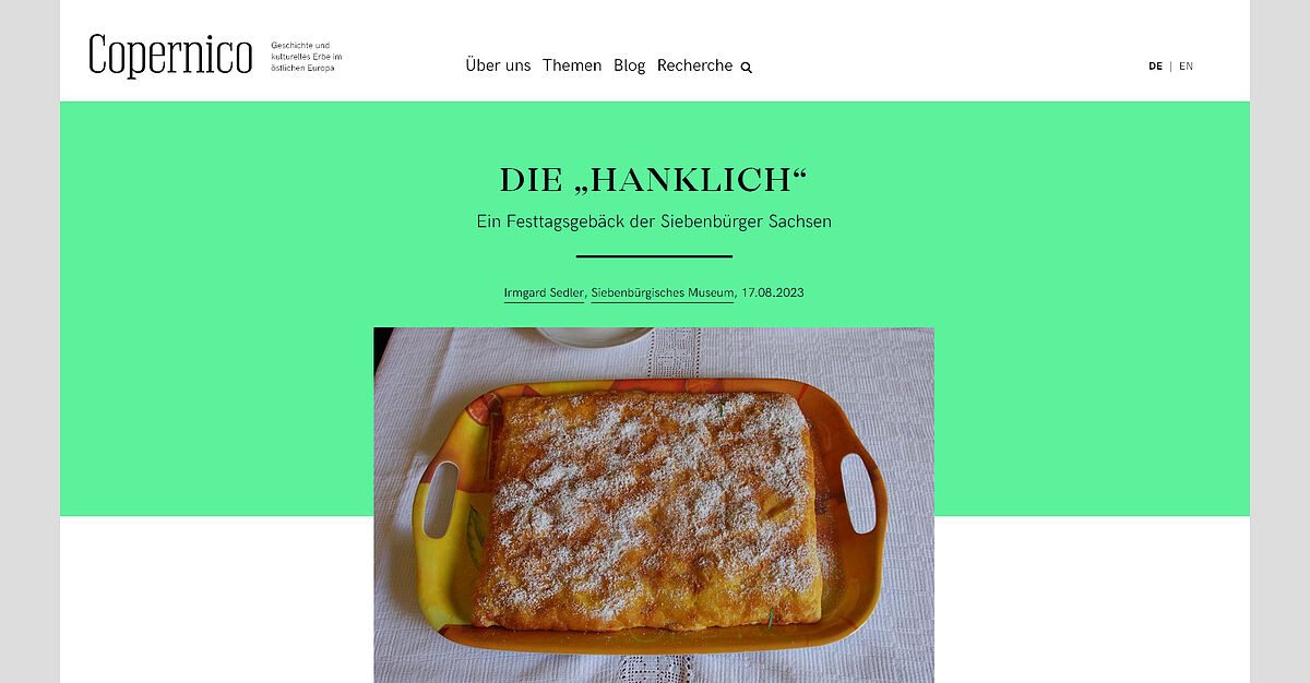 Artikel über die Hanklich: „Inbegriff siebenbürgisch-sächsischer ...