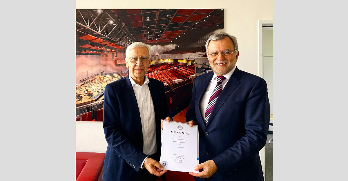 Robert Offner zum Professor der Universität Regensburg ernannt ...
